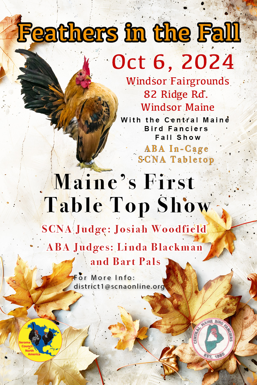 Central Maine Bird Fanciers Shows